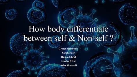 Identification Of Self And Non Selfpptx
