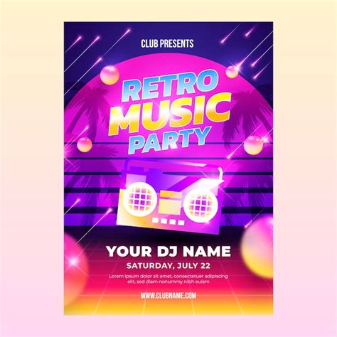 Free Vector Gradient Event Poster Template