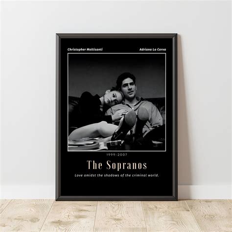 Chris Moltisanti And Adriana Poster The Sopranos The Sopranos