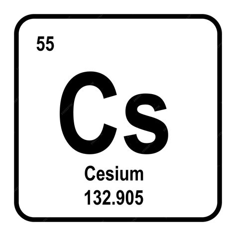 Premium Vector Cesium Icon Vector Illustration Symbol Design