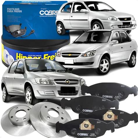 Jogo Disco Pastilha Freio Classic Corsa Prisma 1994 A 2016 Frete Grátis