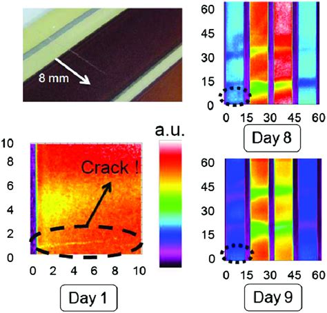 Evolution Of The Module Degradation From The Crack Visible By Naked Eye