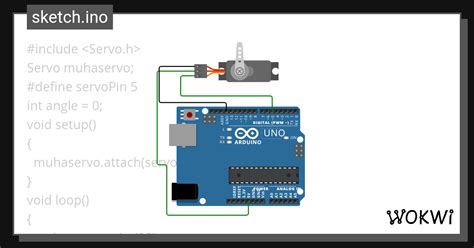 SERVO MOTOR Wokwi ESP STM Arduino Simulator