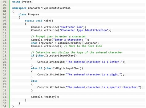 Character Type Checker In C INetTutor Com