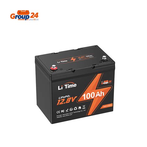 Litime Batería Lifepo4 12v 100ah Group24 Con Bluetooth 1280wh Bms
