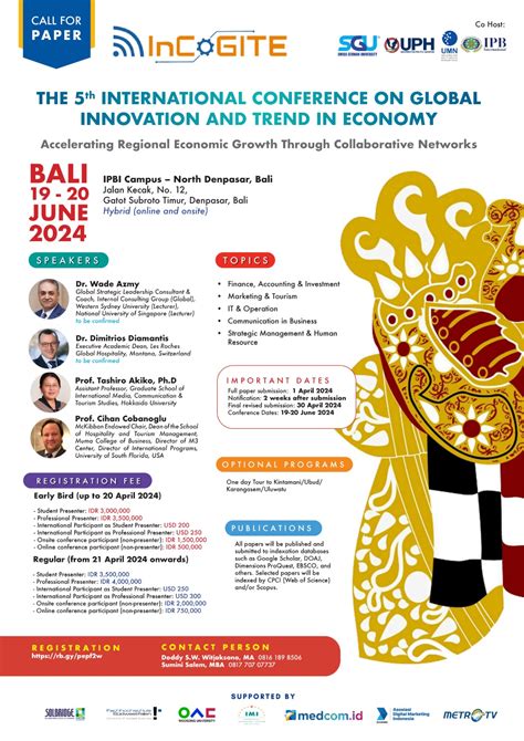 Vol 5 2024 The 4th International Conference On Global Innovation