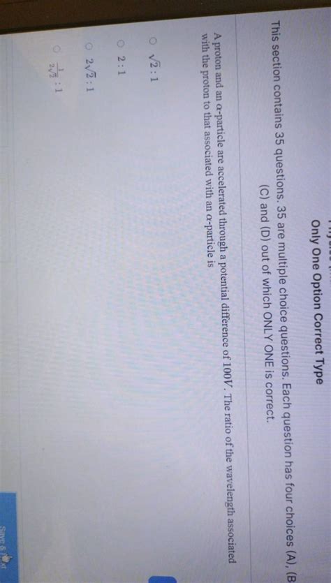 Only One Option Correct Type This Section Contains 35 Questions 35 Are M