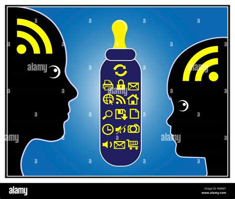 Two Computer Generations Stock Photo Alamy