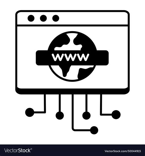 Data Management Line Icon Royalty Free Vector Image