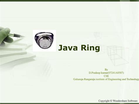 PPT Java Ring PowerPoint Presentation Free Download ID 1581786