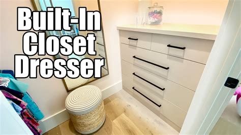 We Built Custom Drawers In A Walk In Closet Youtube
