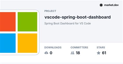 vscode spring boot dashboard ecosystem directory market dev