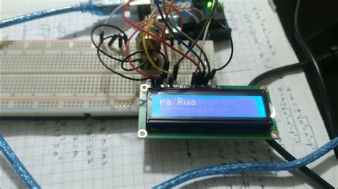 Desplazamiento Mensajes En Lcd Y Arduino Youtube