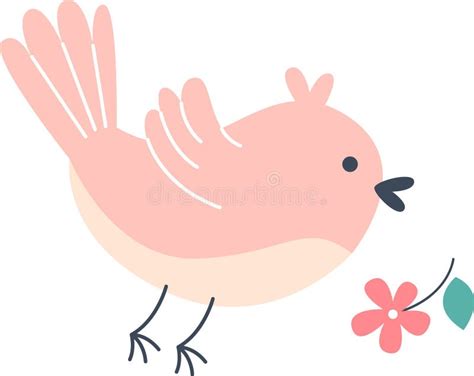 Bird And Flower Stock Vector Illustration Of Botanical 303266889