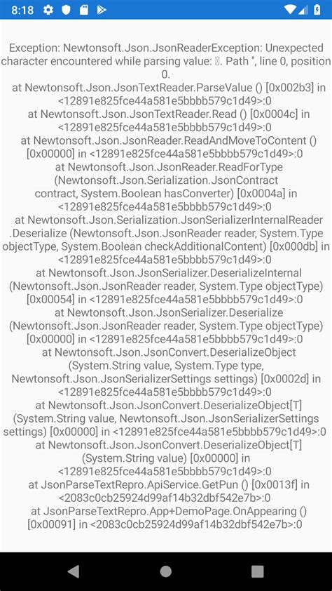 Github Thecodetravelerjsonparsetextrepro A Reproduction Sample