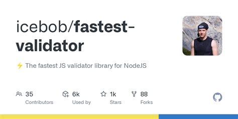 Github Icebobfastest Validator Zap The Fastest Js Validator
