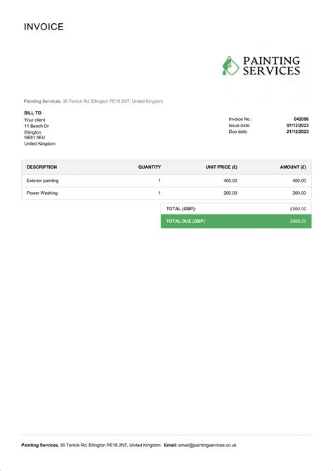 Itemized Invoice Templates Made Easy Free And Editable Billdu