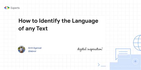 How To Identify The Language Of Any Text
