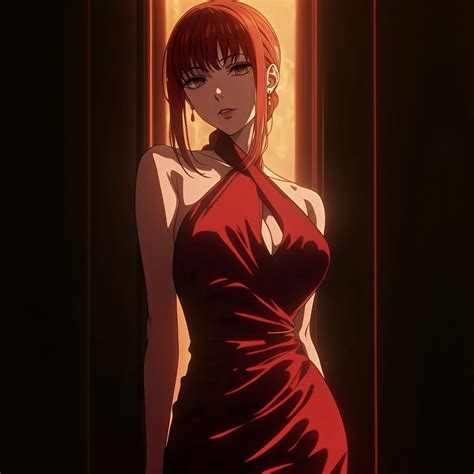 Best Ai Fanart Of Makima From Chainsaw Man Wearing A Traditional Saree Blending Her Fierce