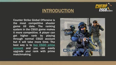 PPT Consider To Buy CSGO Prime Account And Play In Prime Matchmaking PowerPoint Presentation