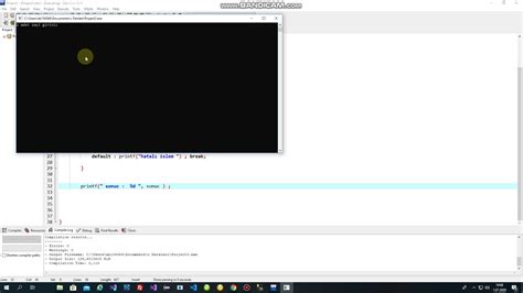 C Programlama 6 Koşul Yapıları Switch Case Ve Operatör Kullanımı Youtube