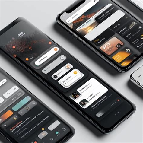A Sleek And Modern Mobile App Interface With Intuitive Navigation And