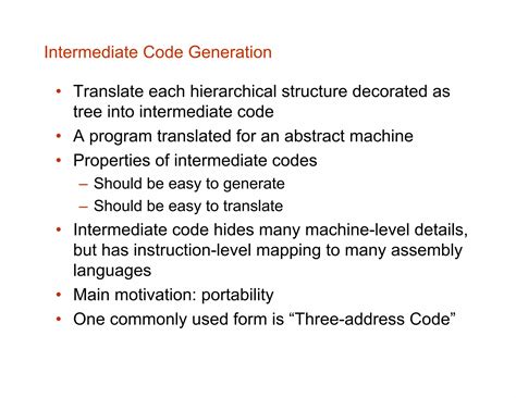 Lecture 01 Introduction To Compiler PPT