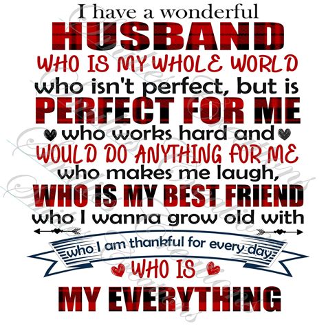 I Have A Wonderful Husband Etsy Love My Husband Quotes Love