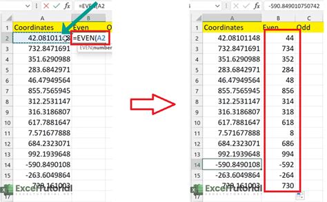 How To Round Numbers To Odd Or Even In Excel Exceltutorial