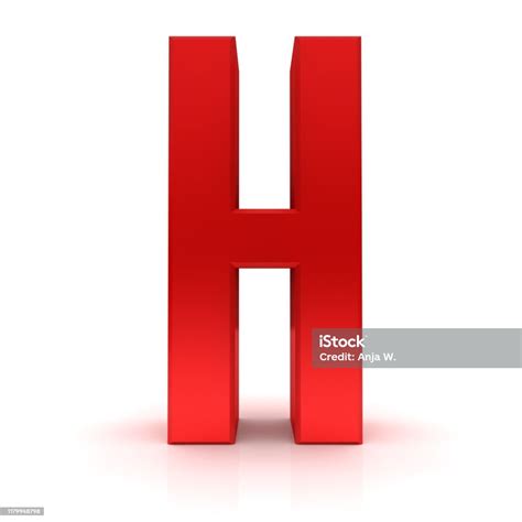 H 문자 H 대문자 빨간 글꼴 3d 렌더링 문자 텍스트 그래픽 흰색 배경에 잘라 0명에 대한 스톡 사진 및 기타 이미지 0명 3차원 형태 대문자 Istock