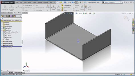 How To Draw Sheet Metal Box In Solidworks