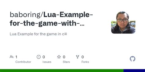GitHub Baboring Lua Example For The Game With Csharp Lua Example For The Game In C