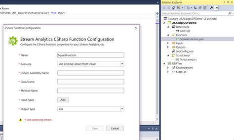 Develop Net Standard Functions For Azure Stream Analytics Jobs