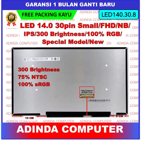 Jual LCD LED Asus Vivobook S S S E Inch Pin Pin Small Narrow Full HD FHD IPS