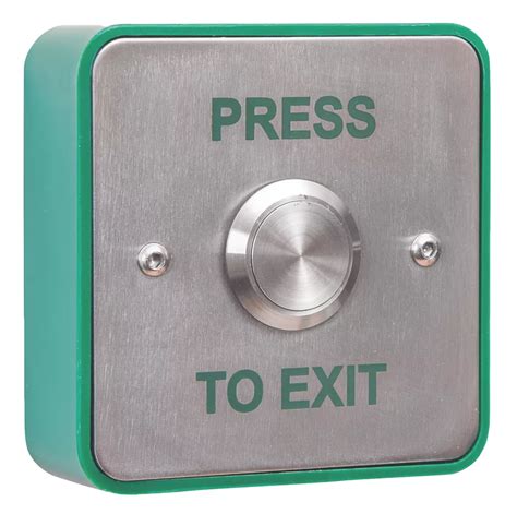 Briton Vandal Resistant Push To Exit Button Screwfix