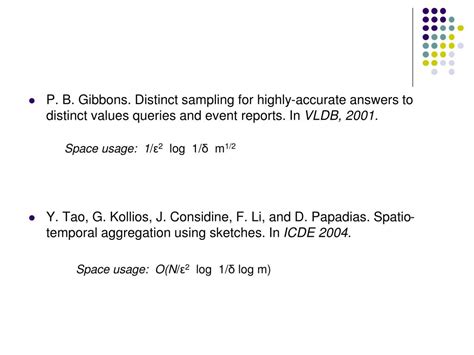 Ppt Counting Distinct Objects Over Sliding Windows Powerpoint