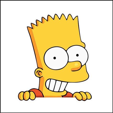 Bart Simpsons Peeking Ihatedecalsca