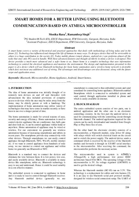 Pdf Smart Homes For A Better Living Using Bluetooth Communication