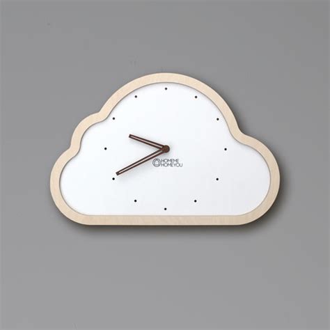 ☁️원목 구름 디자인 인테리어 벽시계 아이디어스