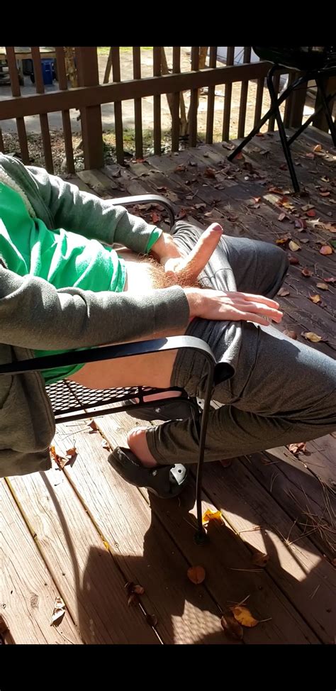 Jerking Off On The Back Porch Is Just So Risky And Fun Now Wonder I Keep Doing It Scrolller