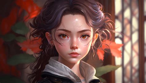 绘梦拾光原创 Ai绘画 可爱动漫女孩