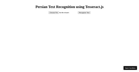 Tesseract Ocr Forked Codesandbox