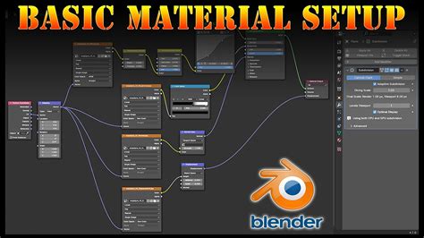 how to set up a basic material using the node editor blender tutorial
