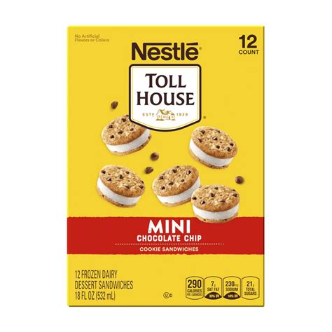 Buy Nestle Toll House Mini Vanilla Chocolate Chip Cookie Ice Cream