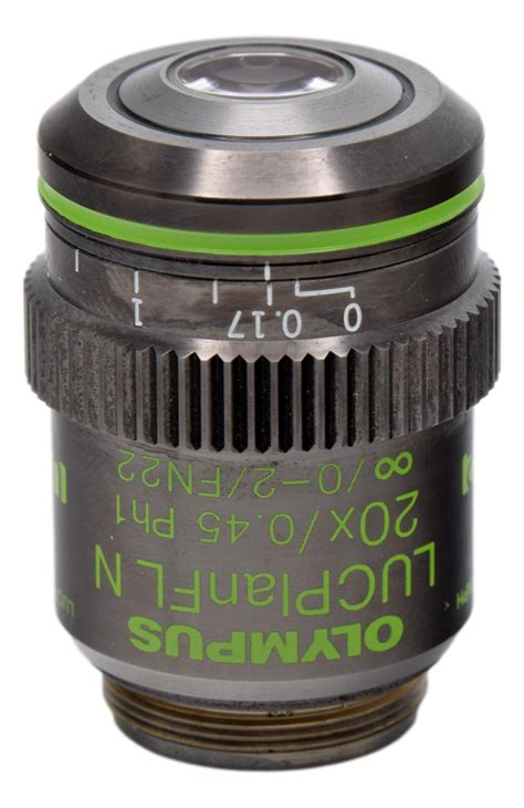 Olympus Lucplanfl N 20x Ph1 Phase Contrast Microscope Objective