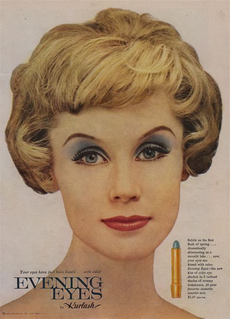 Evening Eyes Vintage Makeup 50s Makeup Blue Eyeshadow