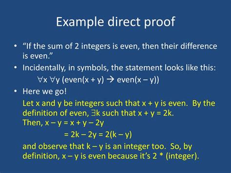Ppt Direct Proof Technique Powerpoint Presentation Free Download