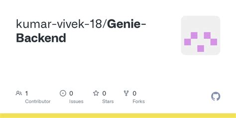 github kumar vivek 18 genie backend