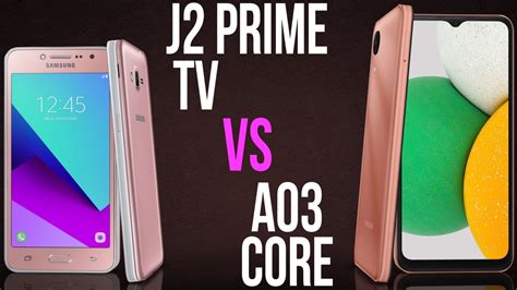 J2 Prime Tv Vs A03 Core Comparativo Youtube
