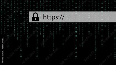 secure internet connection in browser address bar for staying